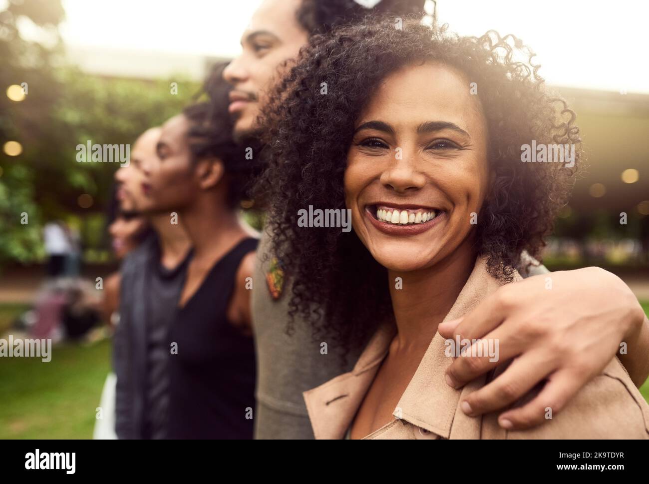 Our lives are busy but we make time for friends. a group of friends ...