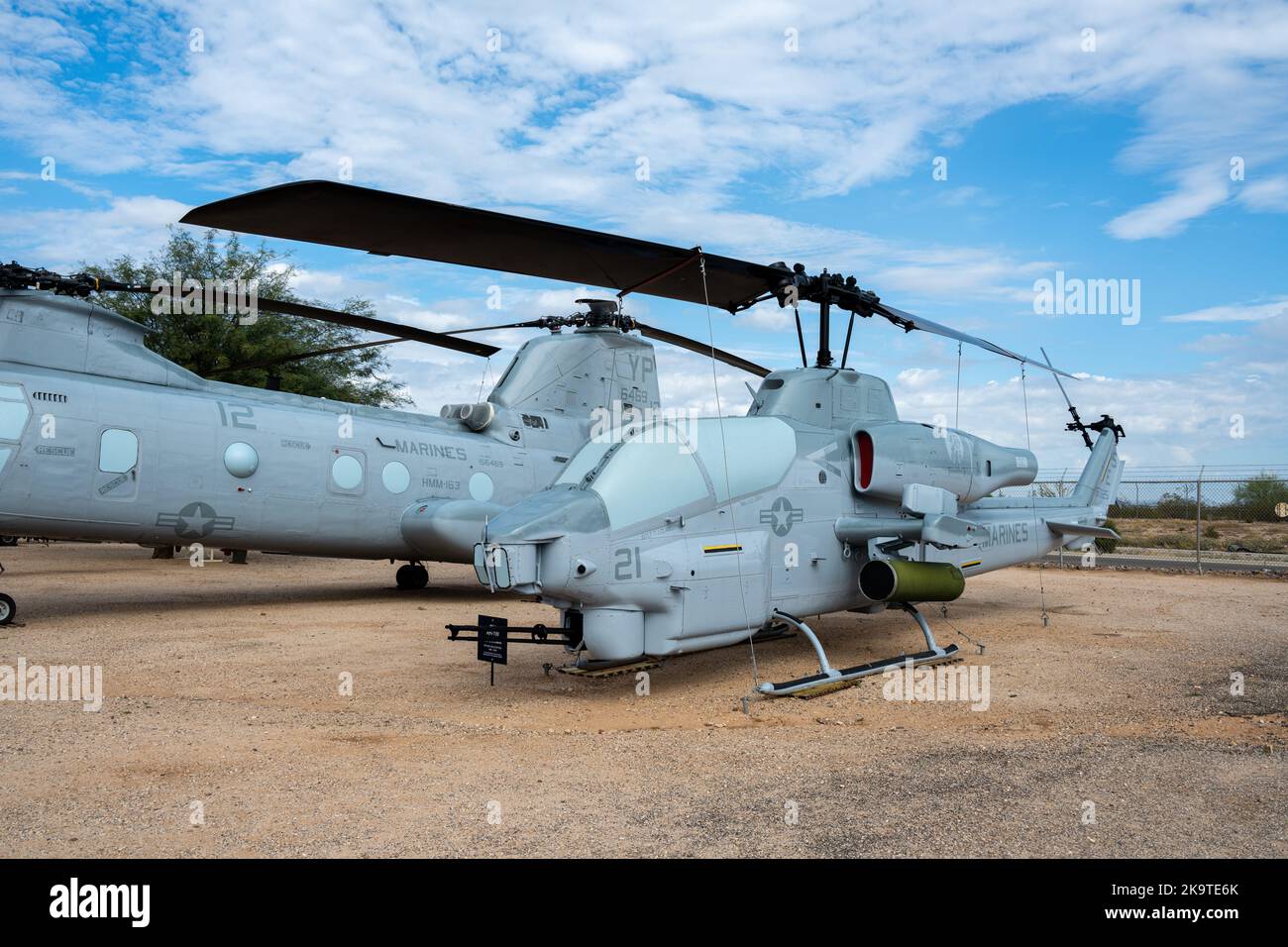 A Bell AH-1 Cobra on display at the Pima Air and Space Museum Stock ...