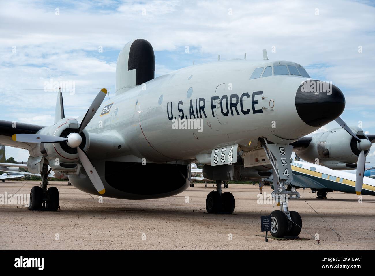 A Lockheed EC-121D Constellation on display at the Pima Air and Space ...