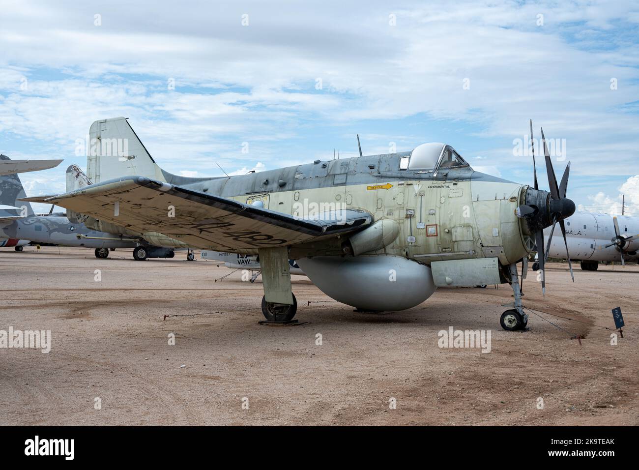 Fairey Gannet AEW.3 antisubmarine aircraft on display at the Pima Air ...