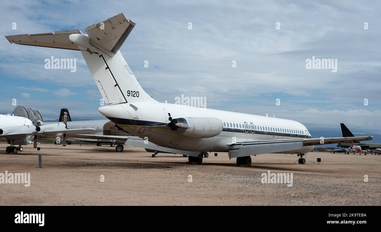 A McDonnell Douglas C-9B Skytrain II on display at the Pima Air and ...