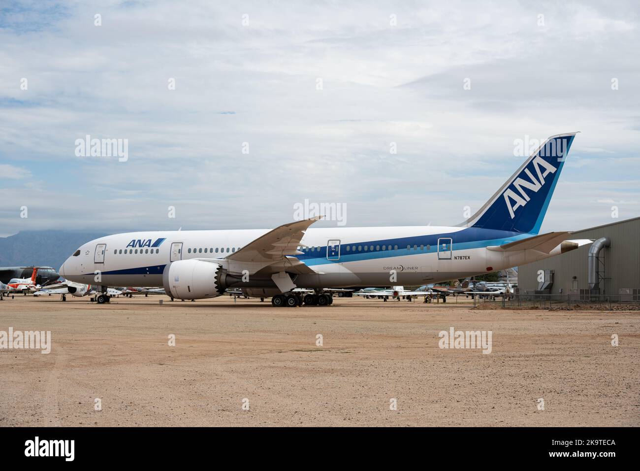 An ANA Boeing 787 on display at the Pima Air and Space Museum Stock ...