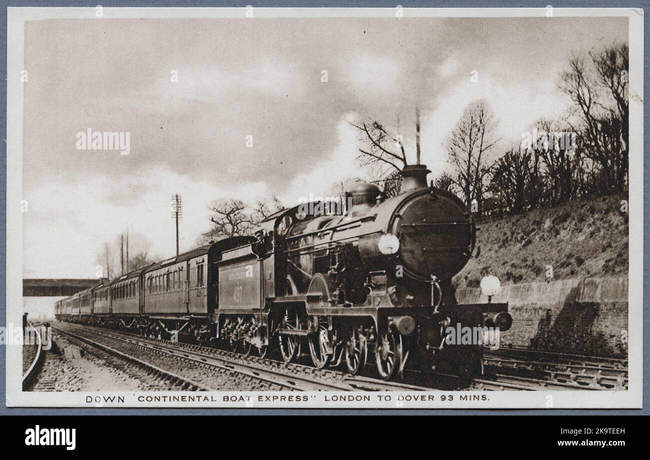 This express train Down "Continental Boat Express" ran the London ...