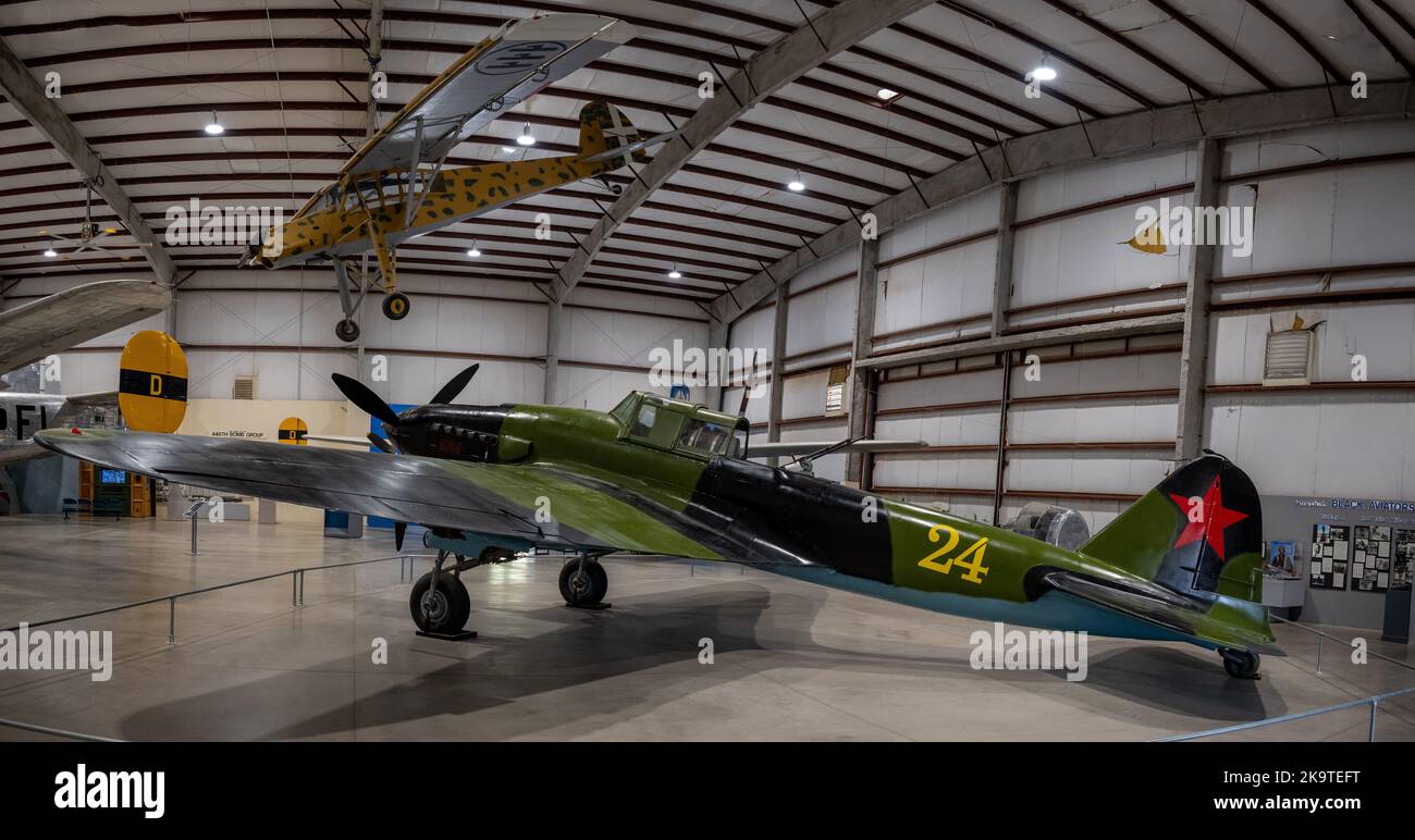 a WWII era Soviet Aircraft on display at the Pima Air and Space Museum ...