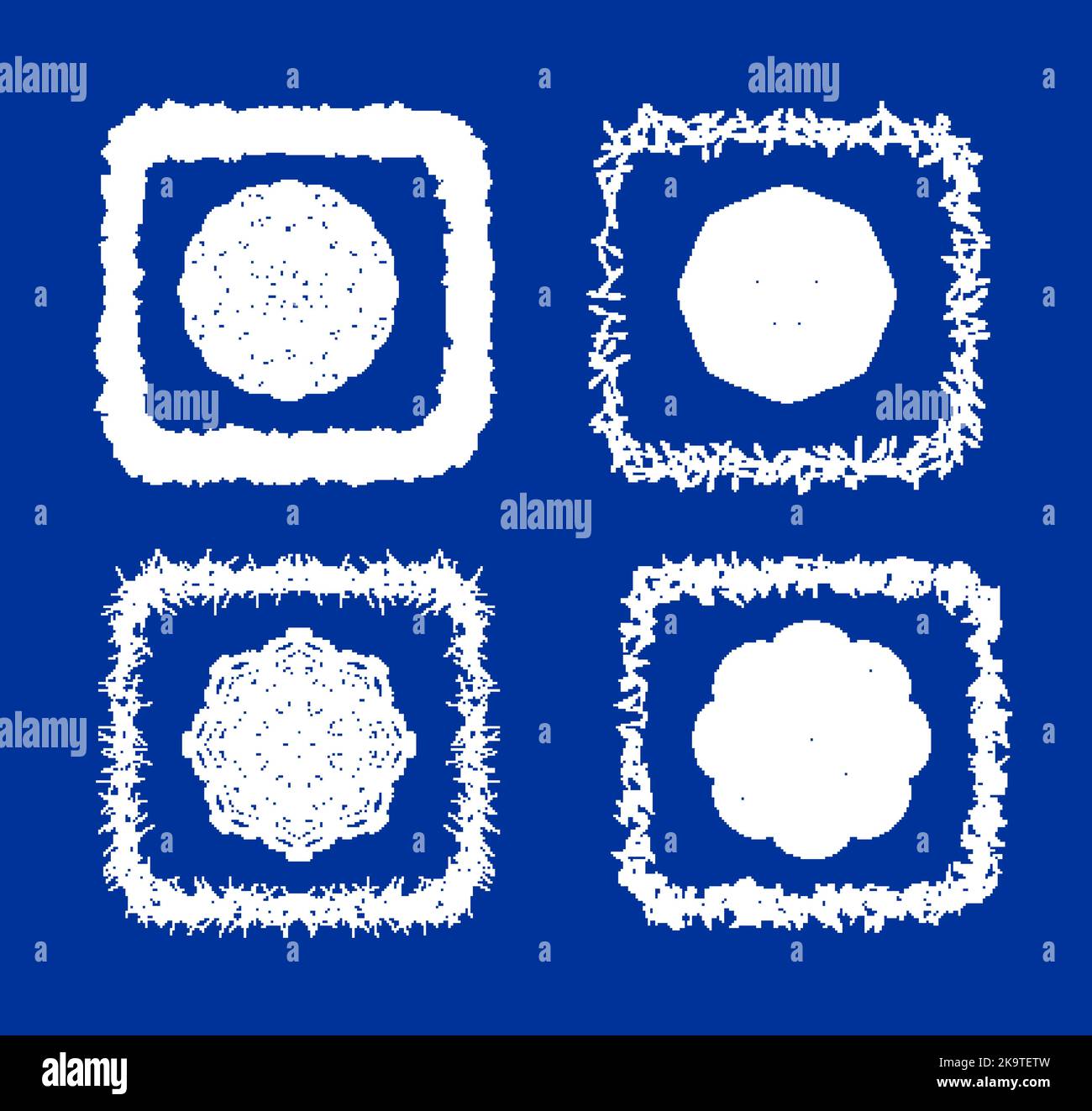 Blue stylized snowflake, vector illustration. Element for design Stock ...