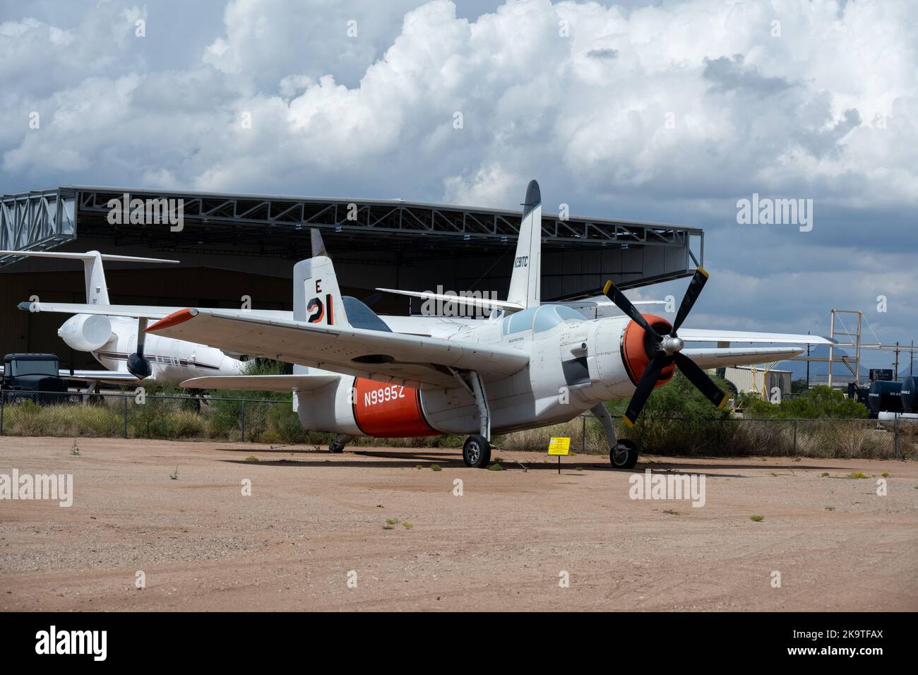 A 1949 Grumman AF-2S Guardian on Display at the Pima Air and Space ...