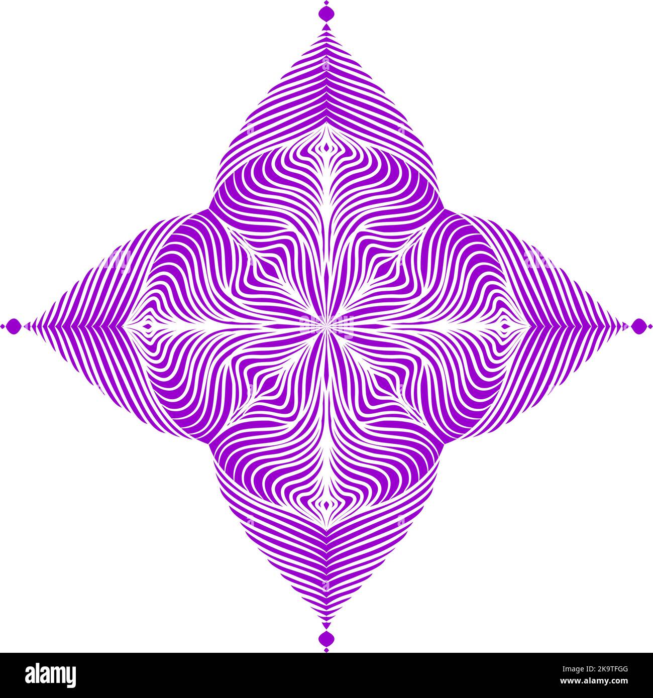 Abstract ornament . Ornate stylized snowflake. Vector illustration. Can ...