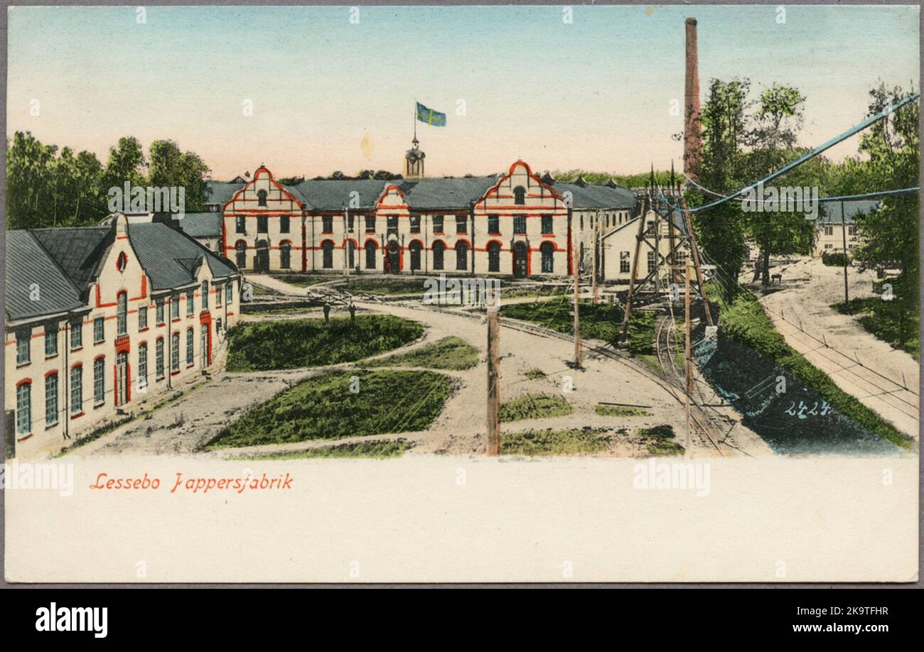 Lessebo paper factory Stock Photo - Alamy