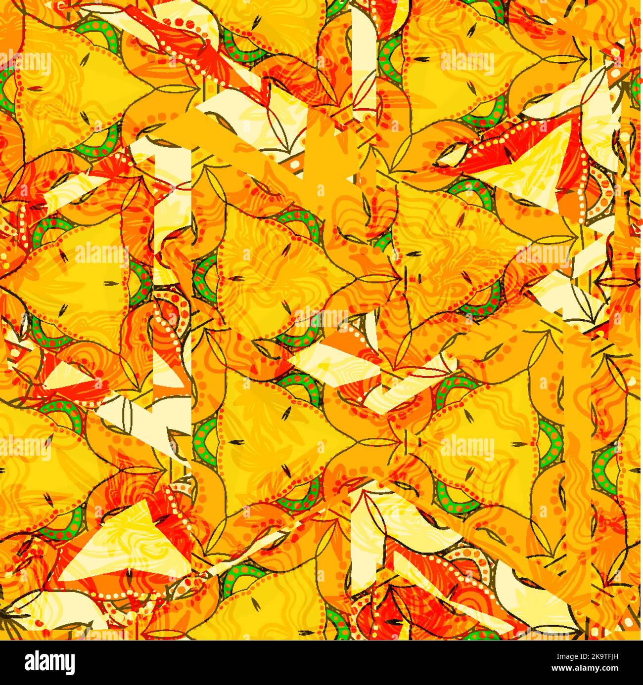 Abstract ornaments, seamless decorative pattern. Vector illustration ...