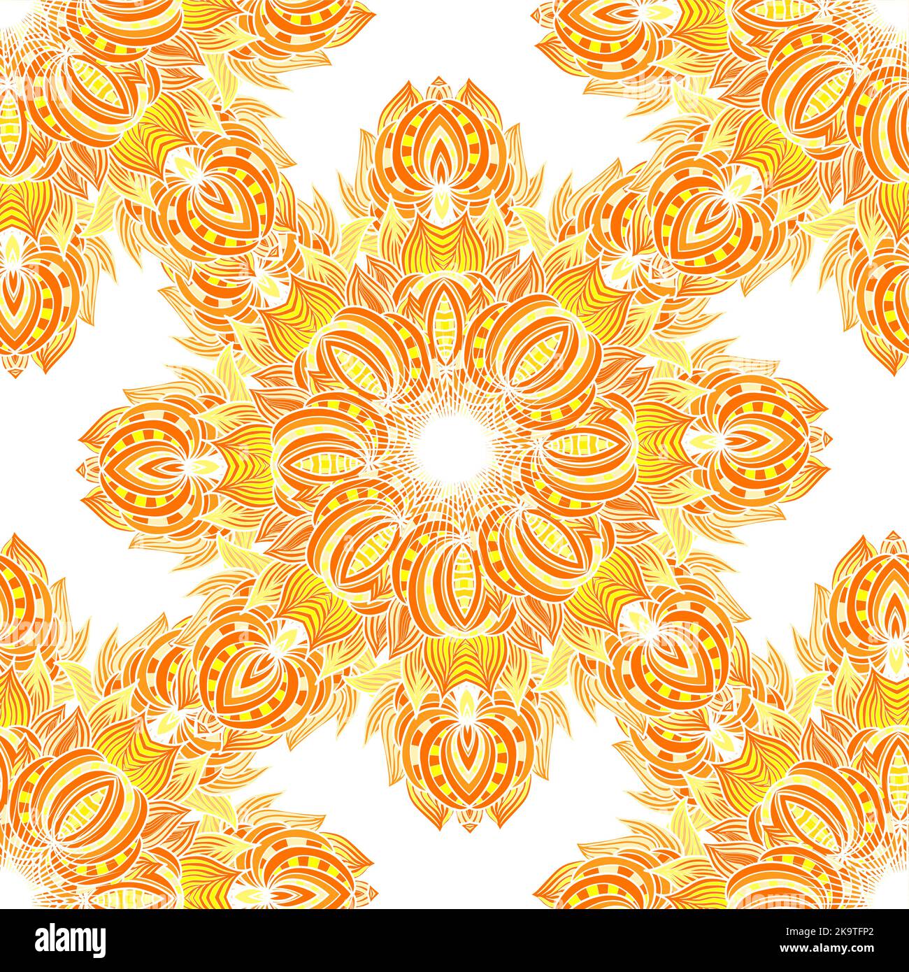 Abstract ornaments, seamless decorative pattern. Vector illustration ...