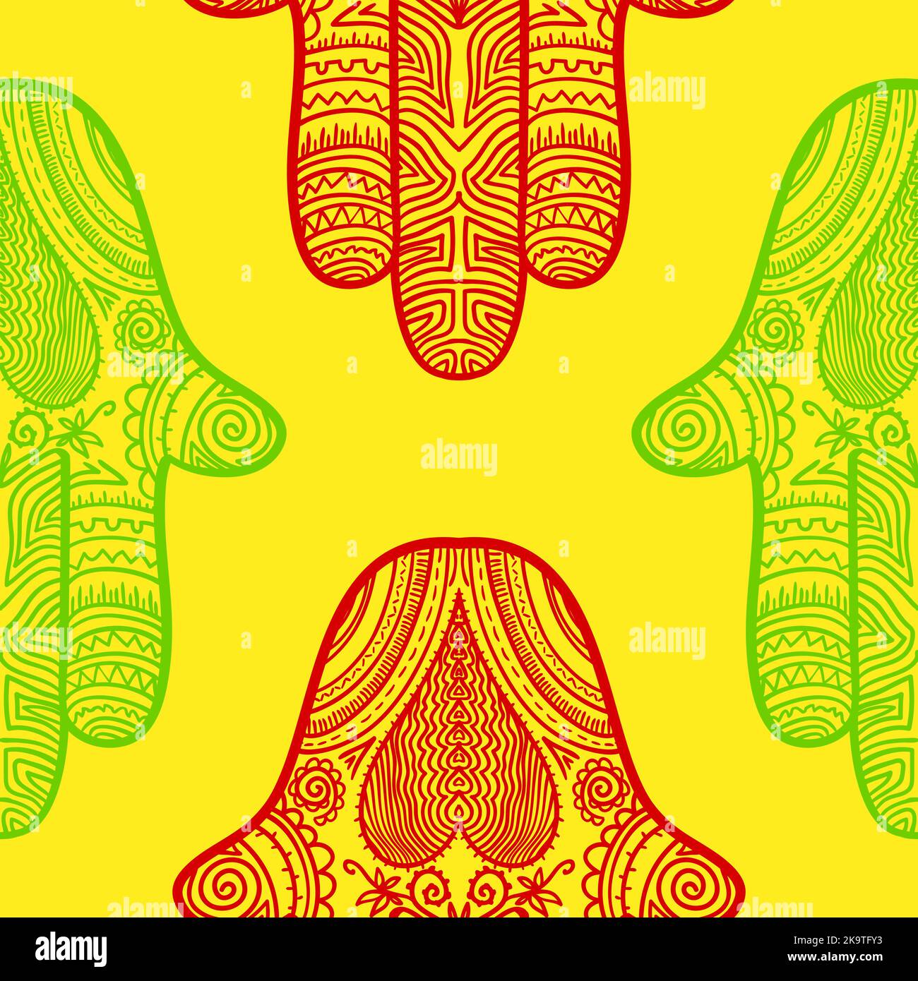 Abstract ornaments, seamless decorative pattern. Vector illustration ...