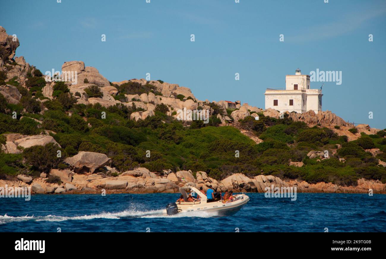 view of old Observation point near to the lighthouse of punta faro port ...