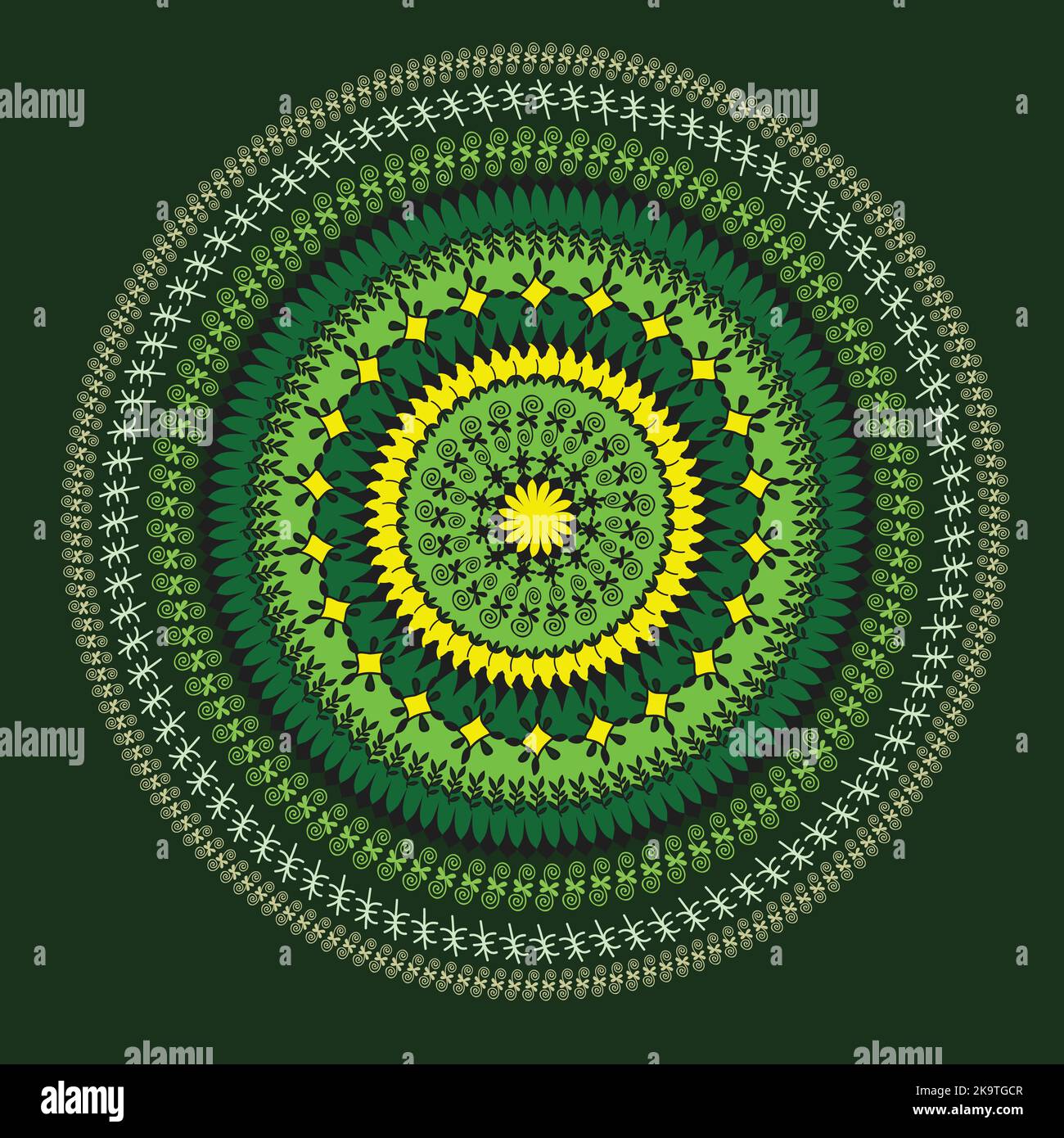 Ornamental card with mandala. Vintage decorative elements. Hand drawn ...