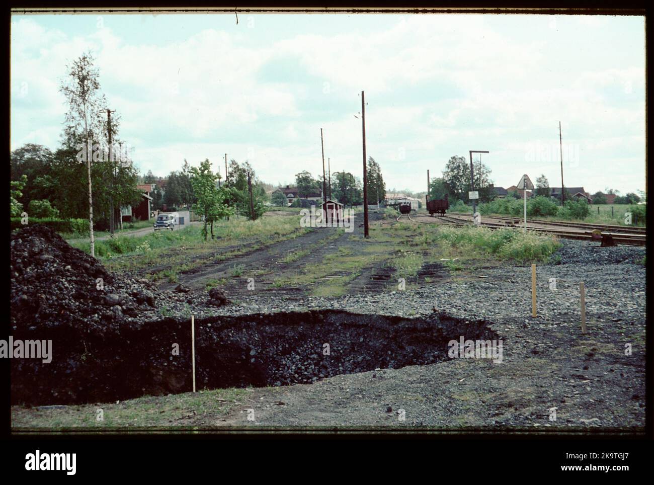 Old closed narrow track course for Nybergs mine 600 mm track width ...