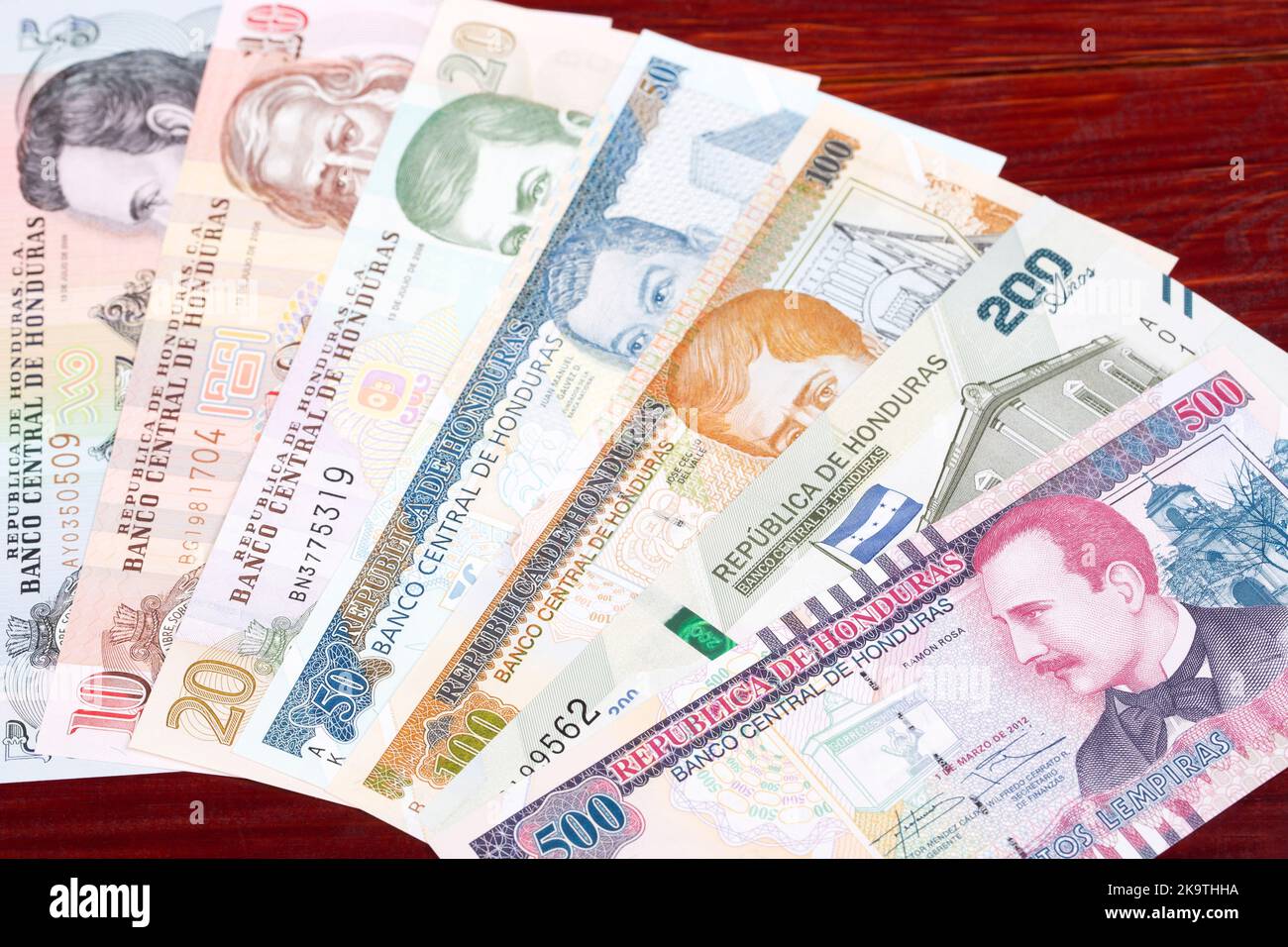 Honduran money - lempira a business background Stock Photo - Alamy