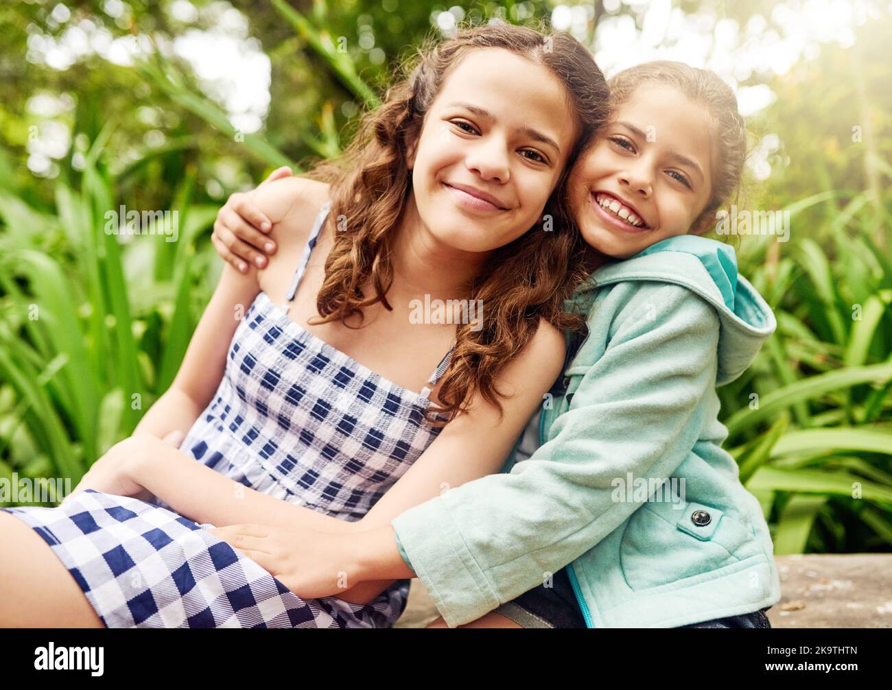 My sister is my best friend. Cropped portrait of two young sisters ...