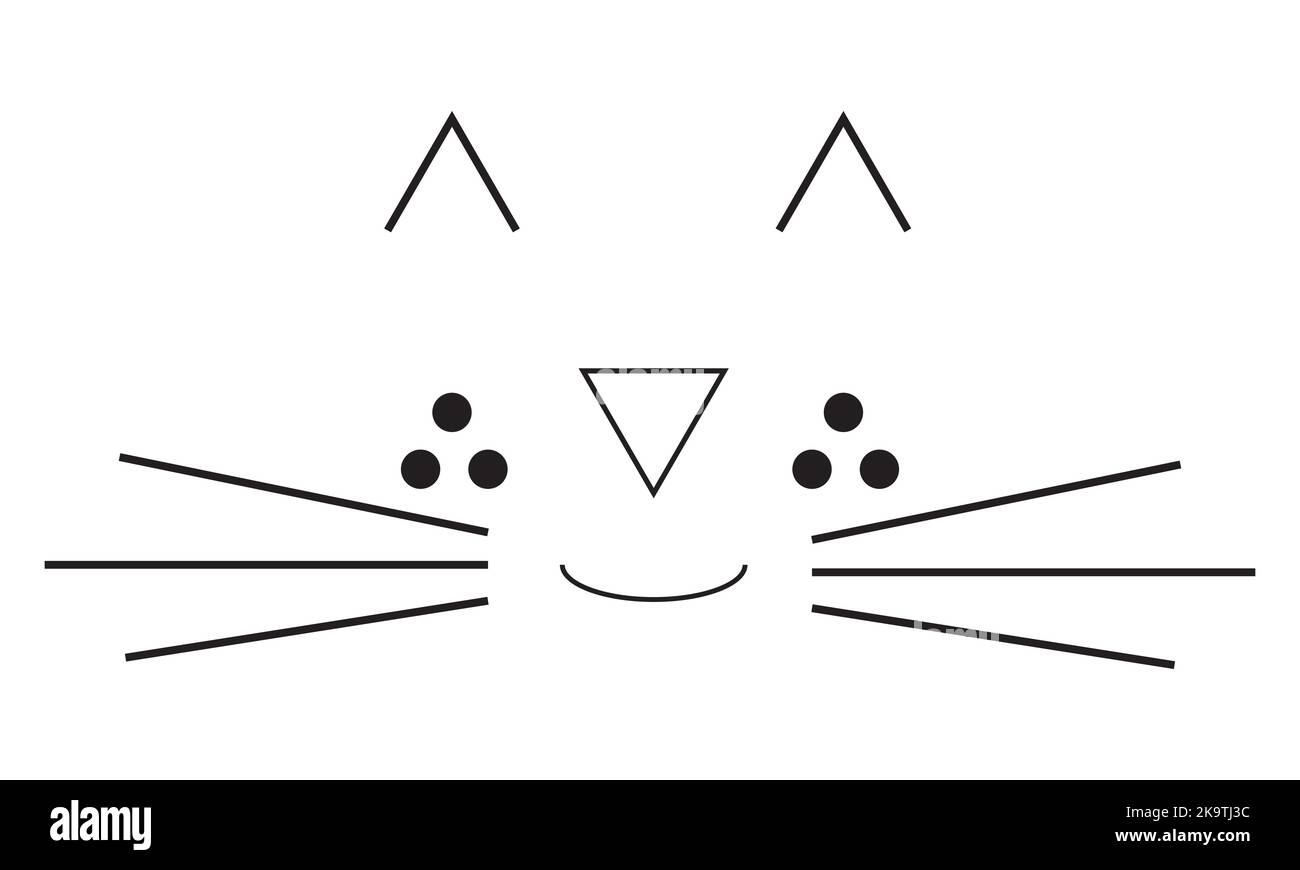 Triangle Black And White Clipart Cat