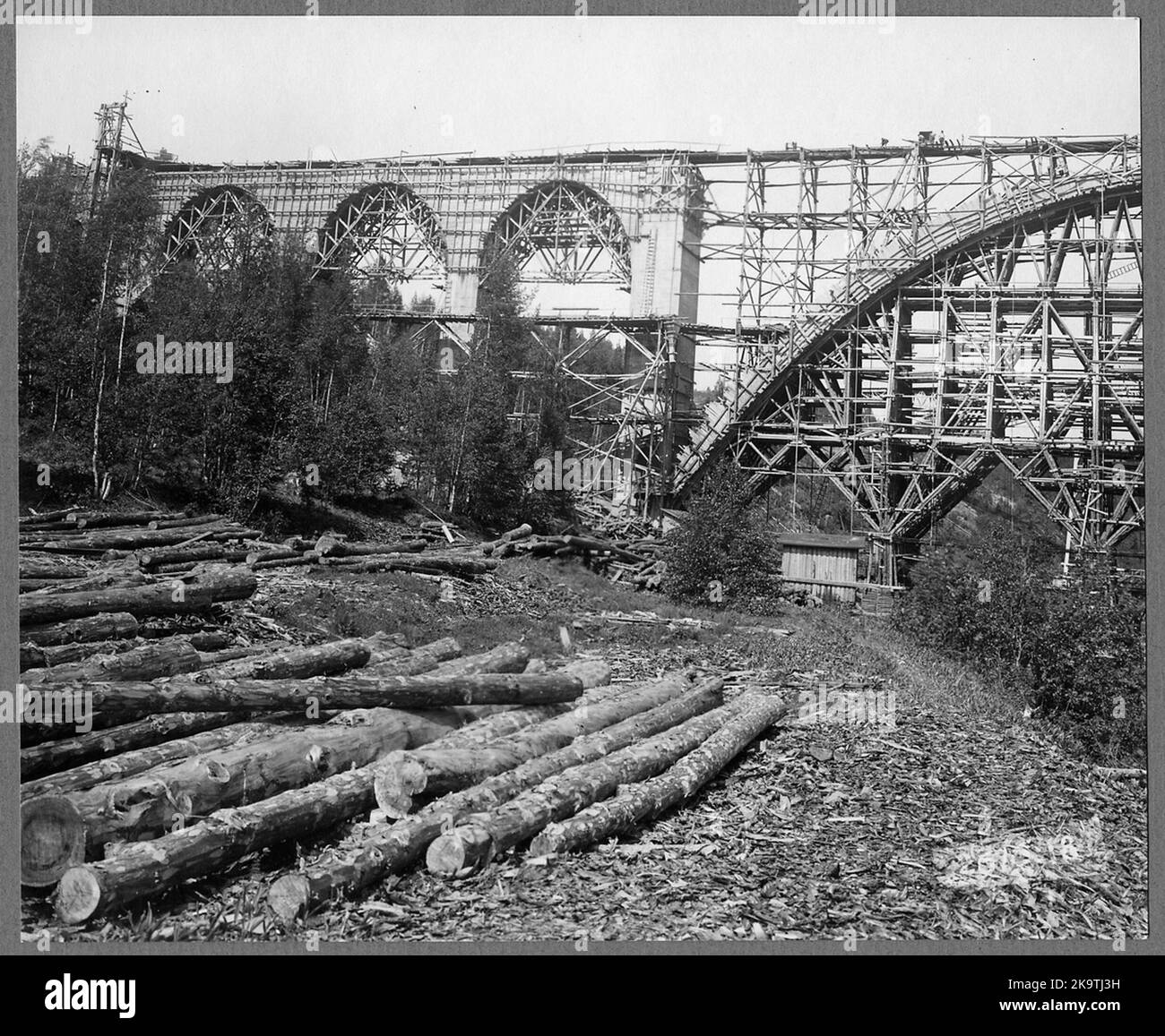 The bridge building over the Öre River Stock Photo - Alamy