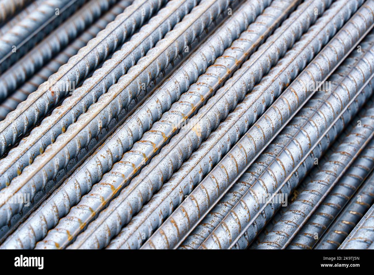 Steel iron industry material. Steel bars for building and foundation ...