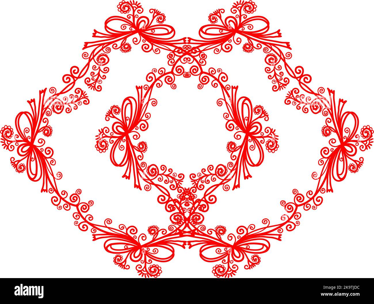 Abstract doodle frame or border. Element for design Stock Vector Image ...