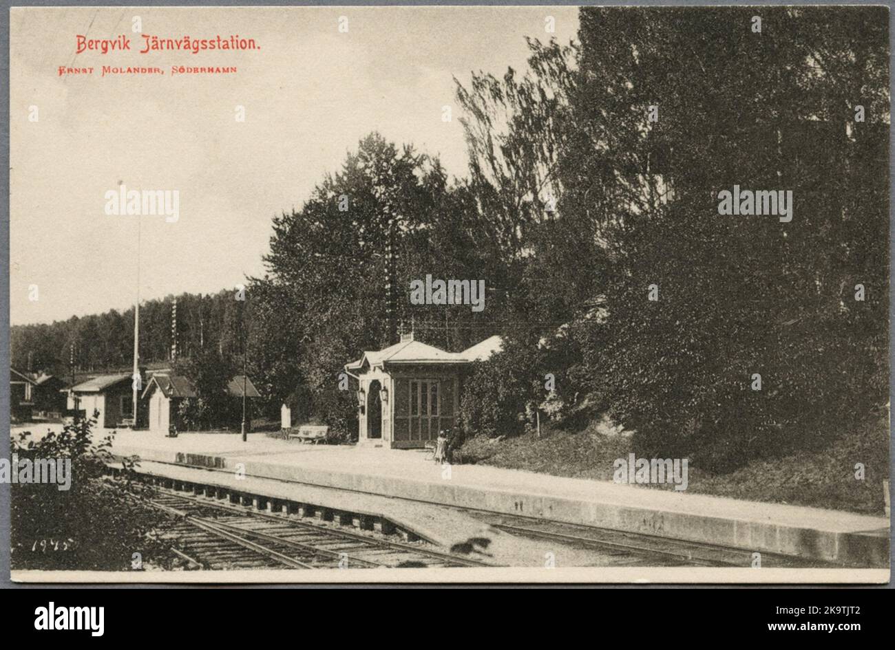 Bergvik Railway Station Stock Photo - Alamy