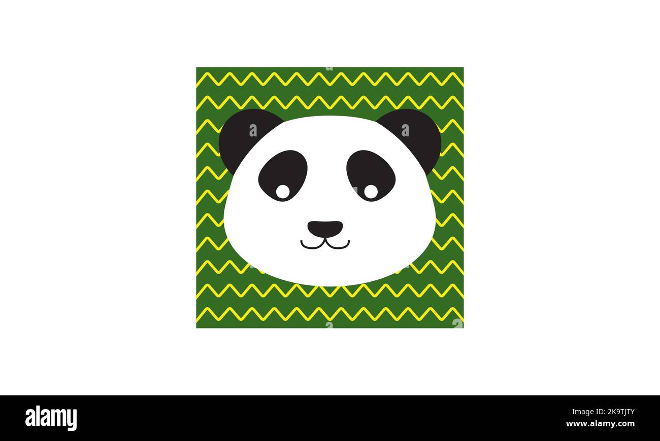vector cartoon style cute panda punchy pastel colourful seamless ...
