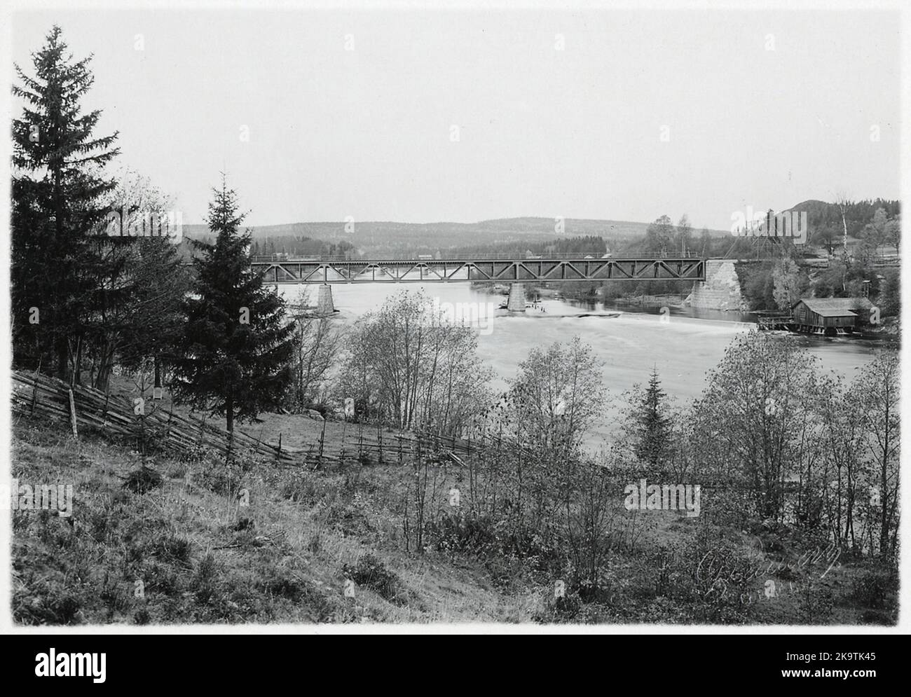 Bridge over the heather at Njurunda Stock Photo - Alamy