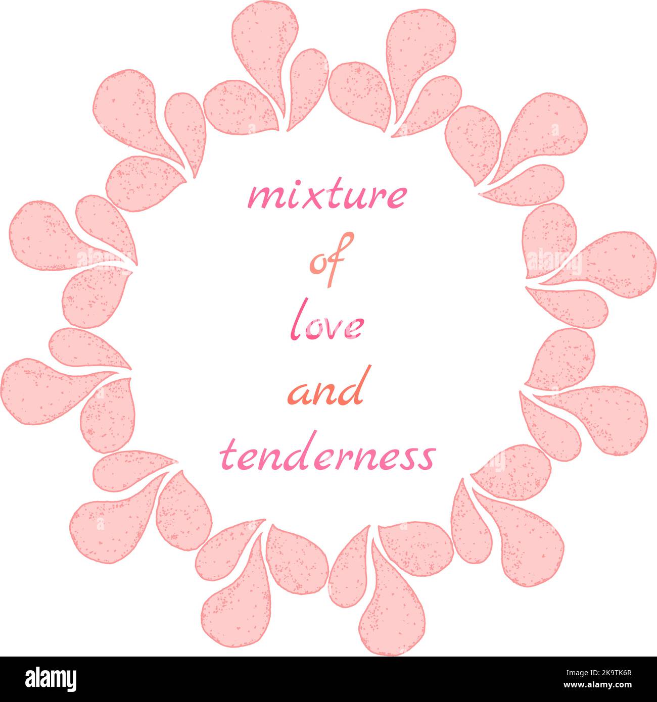 Hand drawn vector illustration. Vintage frame with curly decorative ...