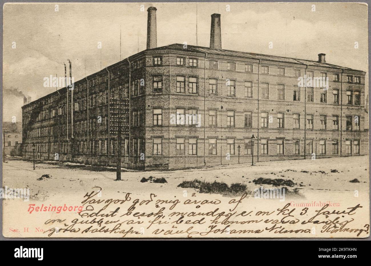 The rubber factory in Helsingborg Stock Photo - Alamy