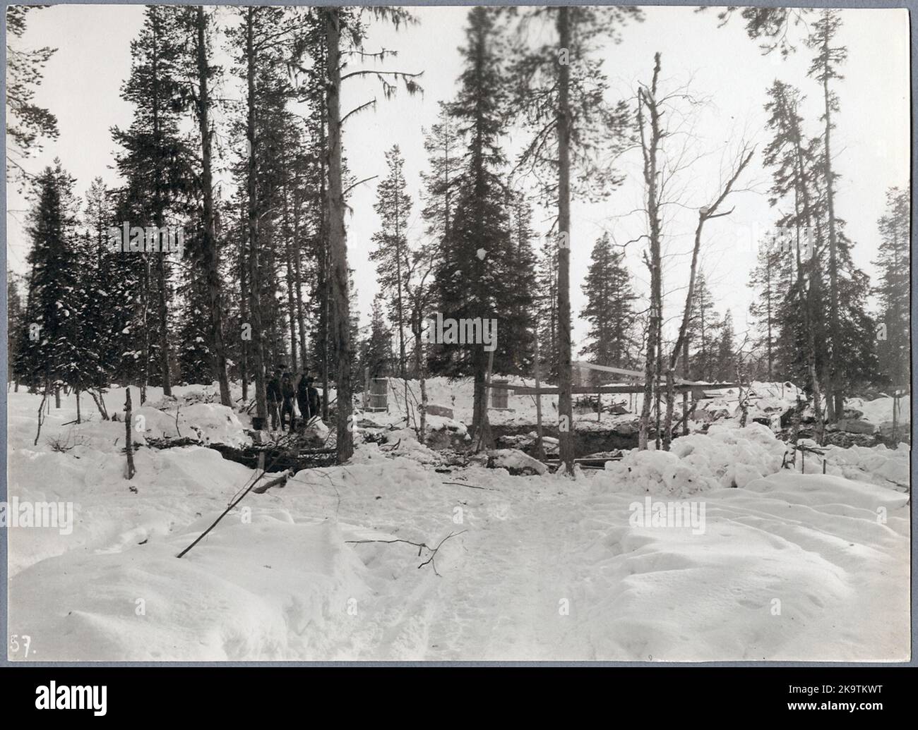 Permanent houses location in Porjus Stock Photo - Alamy