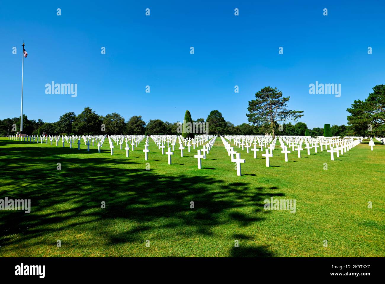 Colleville sur Mer. France. The Normandy American Cemetery and Memorial ...