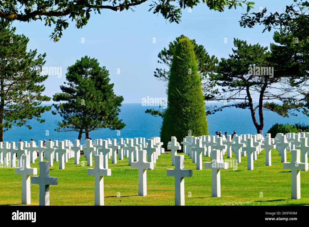 Colleville sur Mer. France. The Normandy American Cemetery and Memorial ...