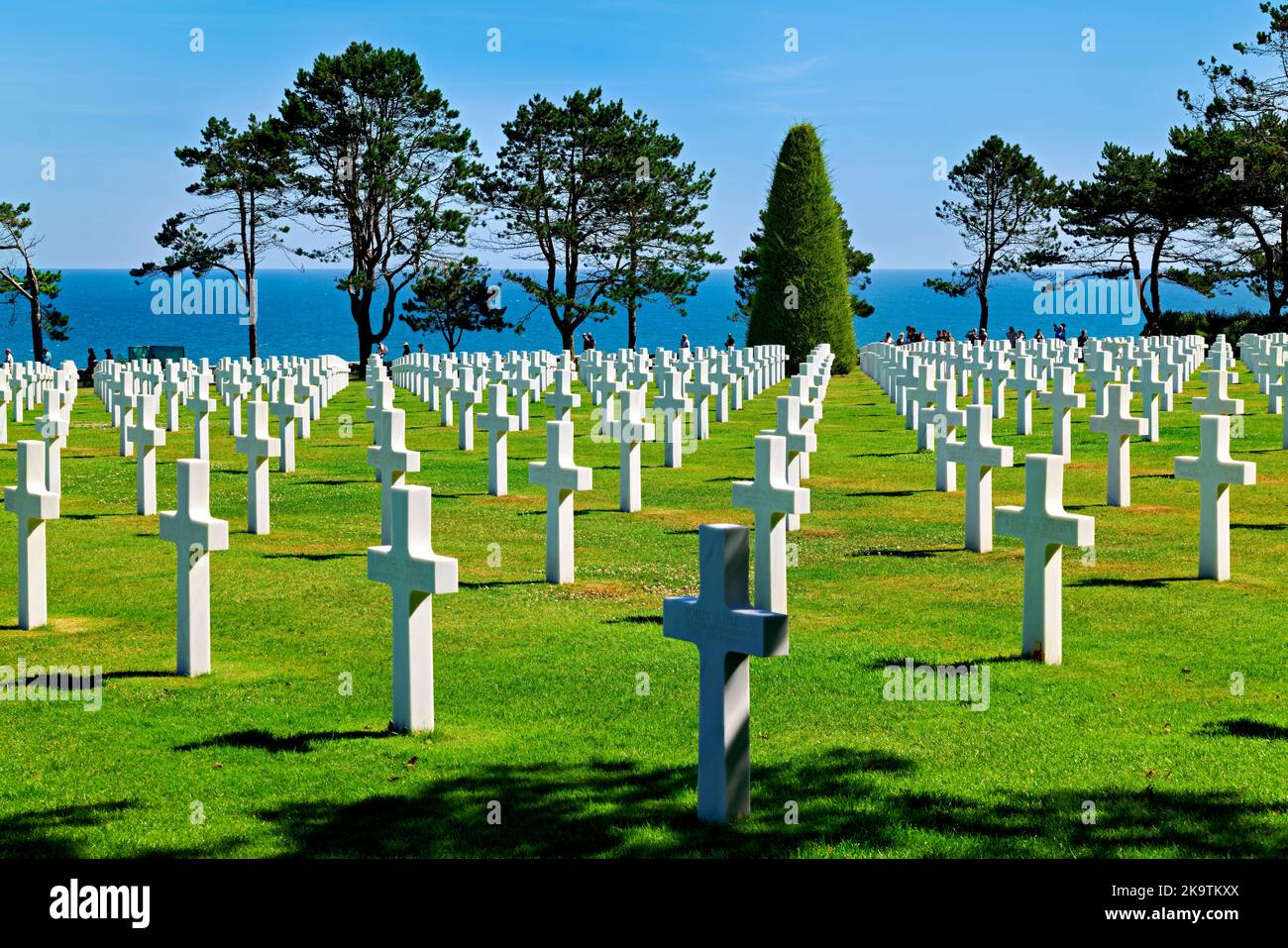 Colleville sur Mer. France. The Normandy American Cemetery and Memorial ...