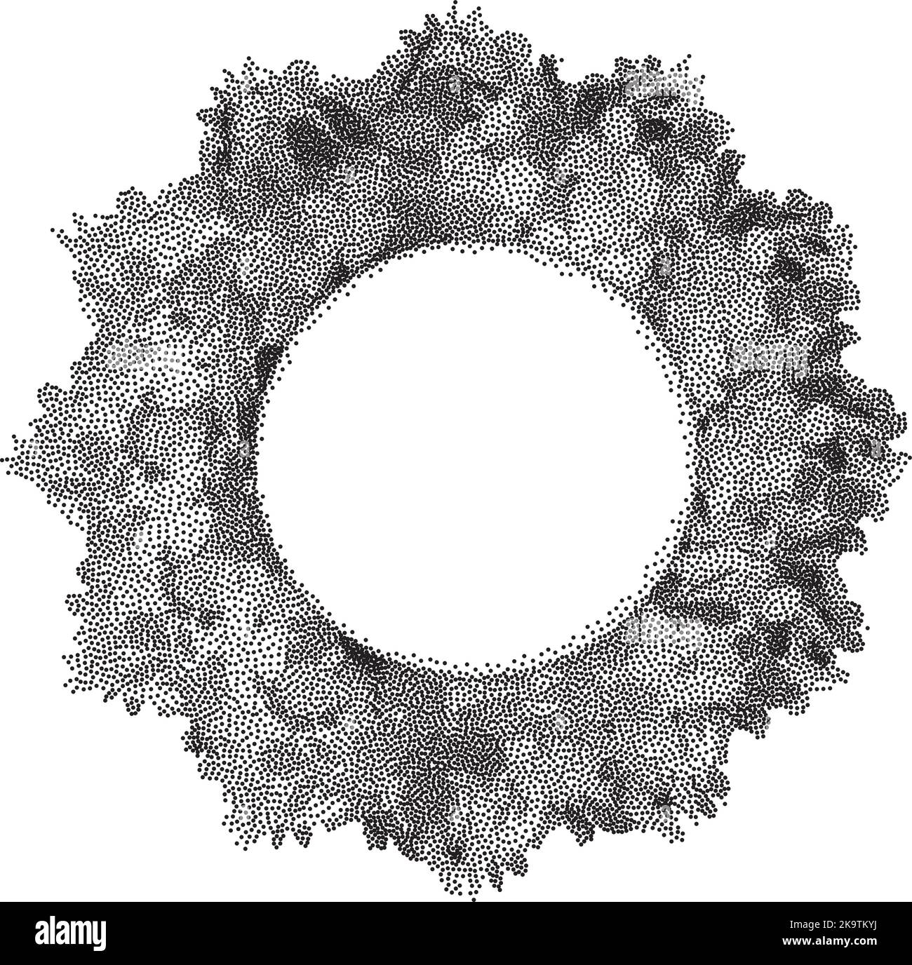 Abstract decorative dotted frame. Element for design Stock Vector Image ...