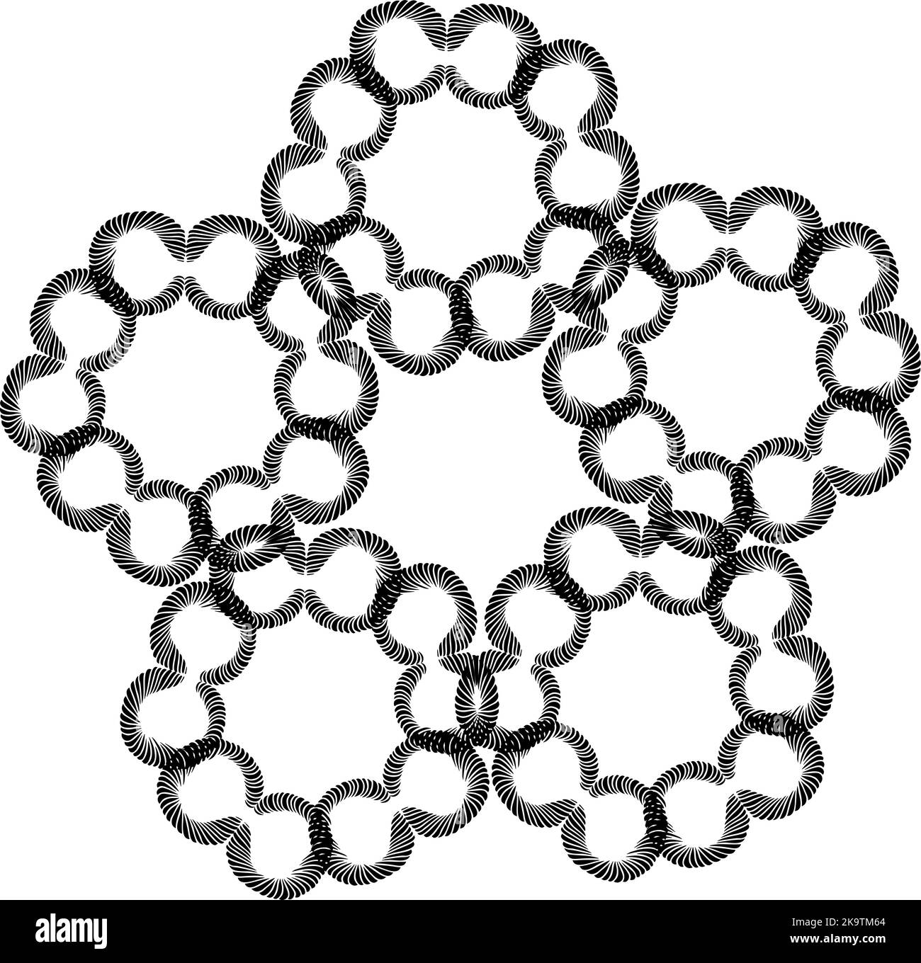 Black and white vector illustration. Vintage frame with curly ...