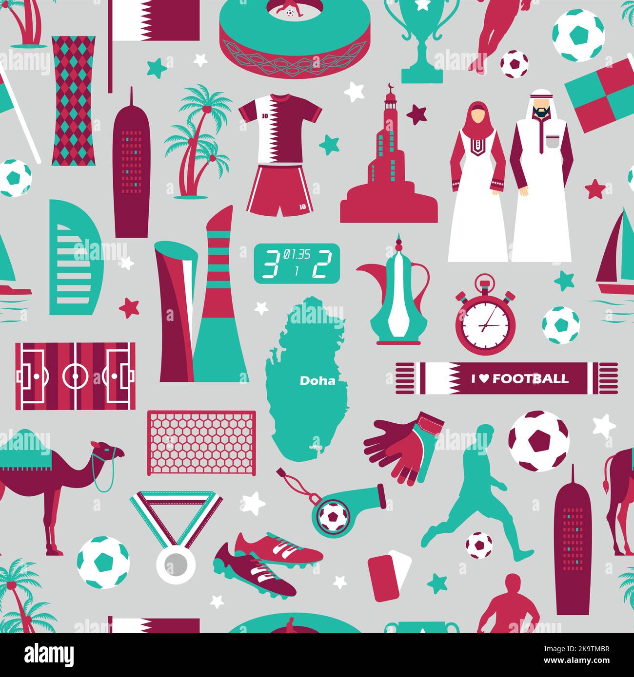 Qatar arabic pattern Stock Vector Images - Alamy