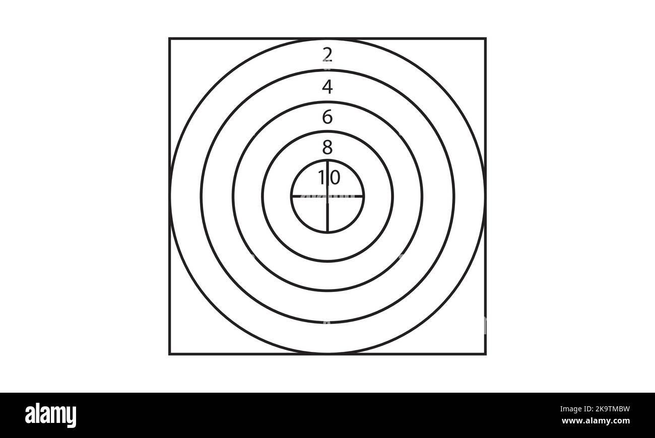 Set of Aim, Target and Goal icons. Editable line vector. Symbol of a ...