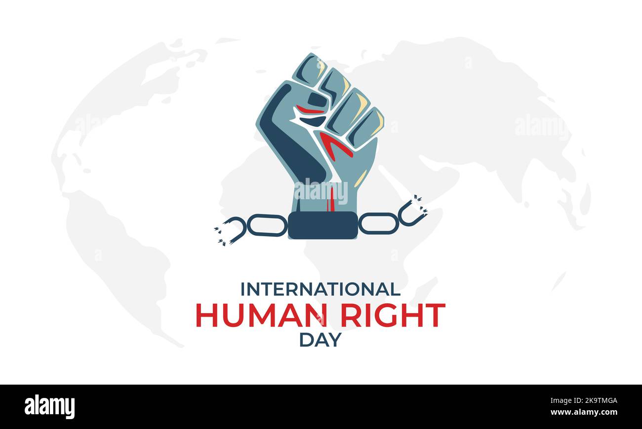 International Human Rights Day. An illustration of global equality and ...