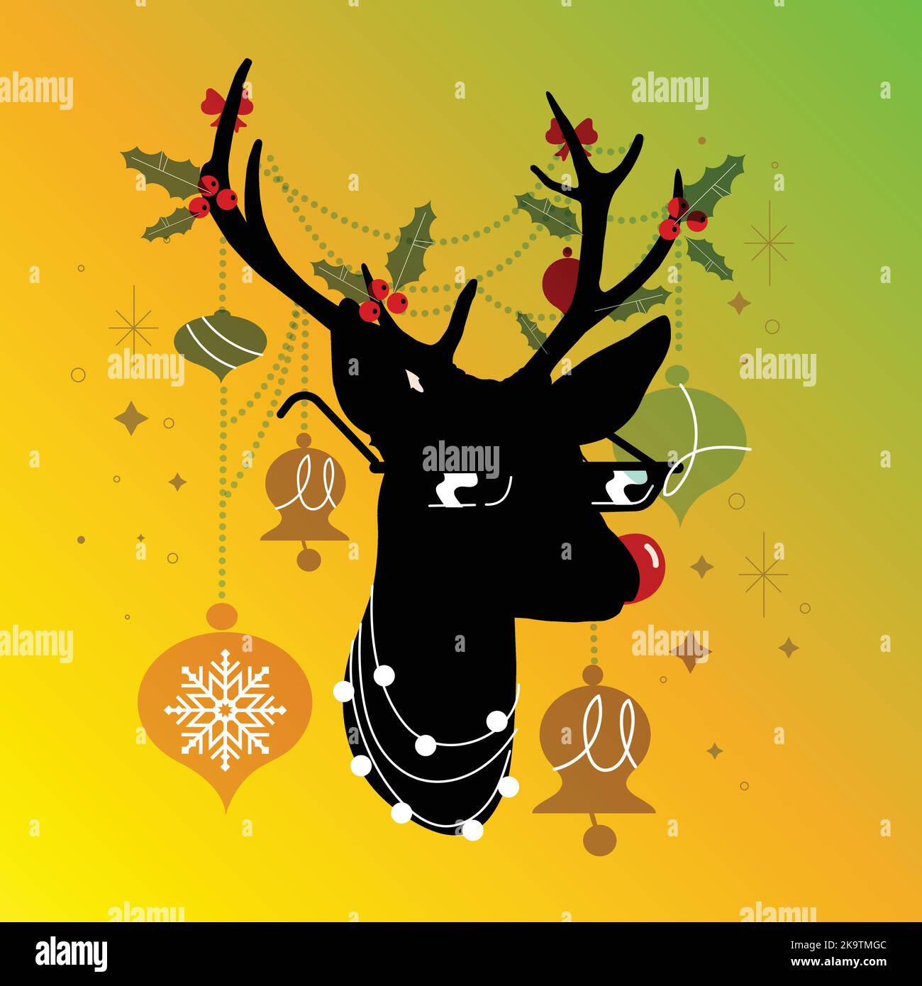 Merry christmas collage Stock Vector Images - Alamy