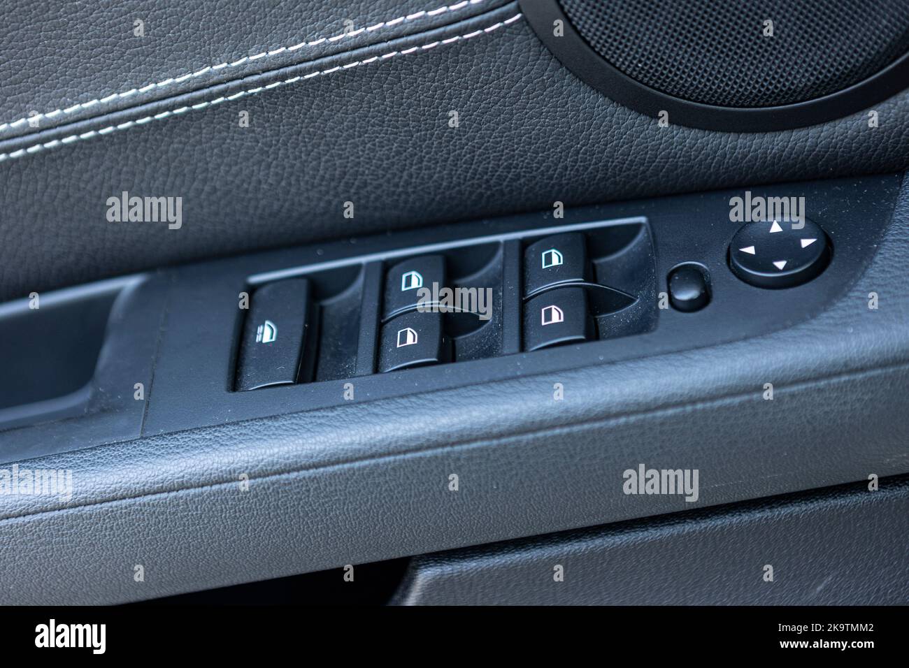Car window buttons macro detail Stock Photo - Alamy