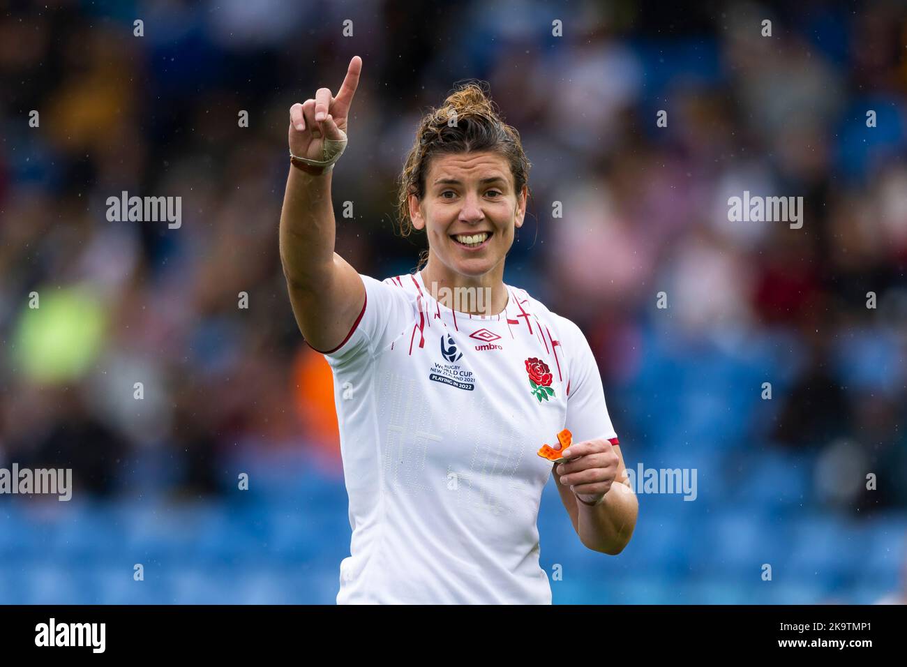 England's captain Sarah Hunter during the Women's Rugby World Cup ...