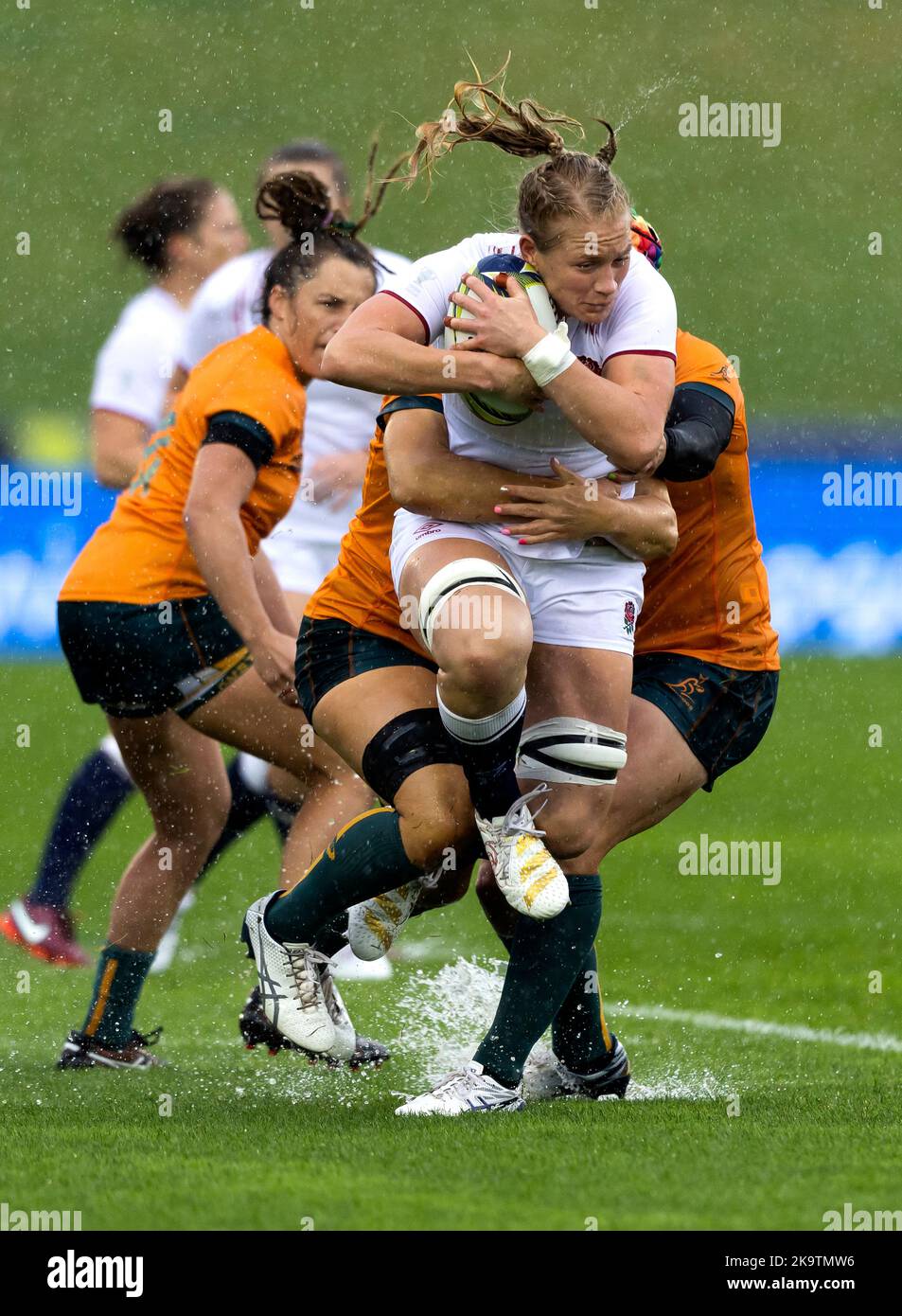 England's Alex Matthews during the Women's Rugby World Cup Quarter ...