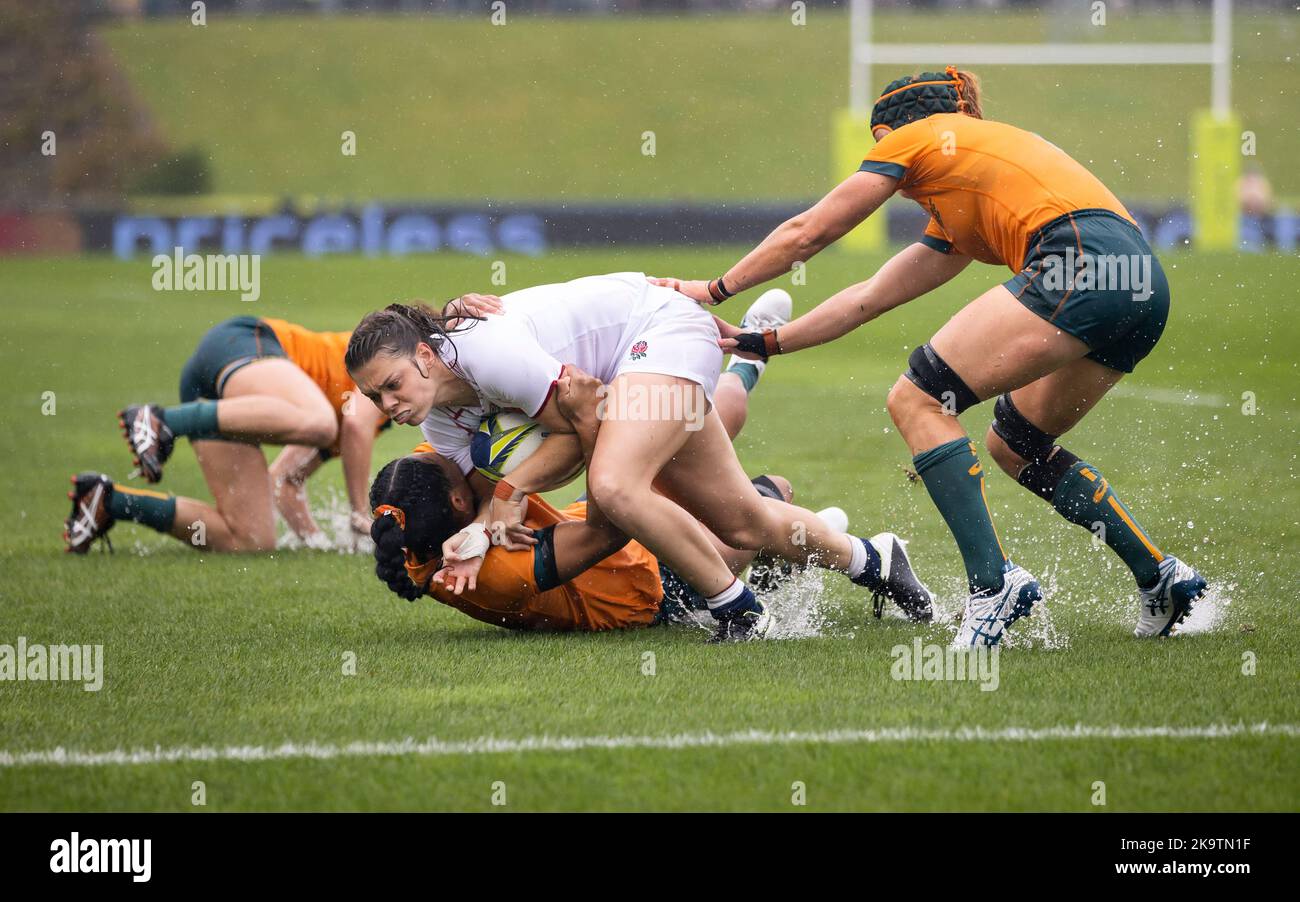 England's Helena Rowland during the Women's Rugby World Cup Quarter ...