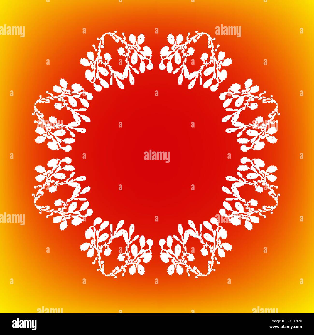 Hand drawn vector illustration. Vintage frame with curly decorative ...