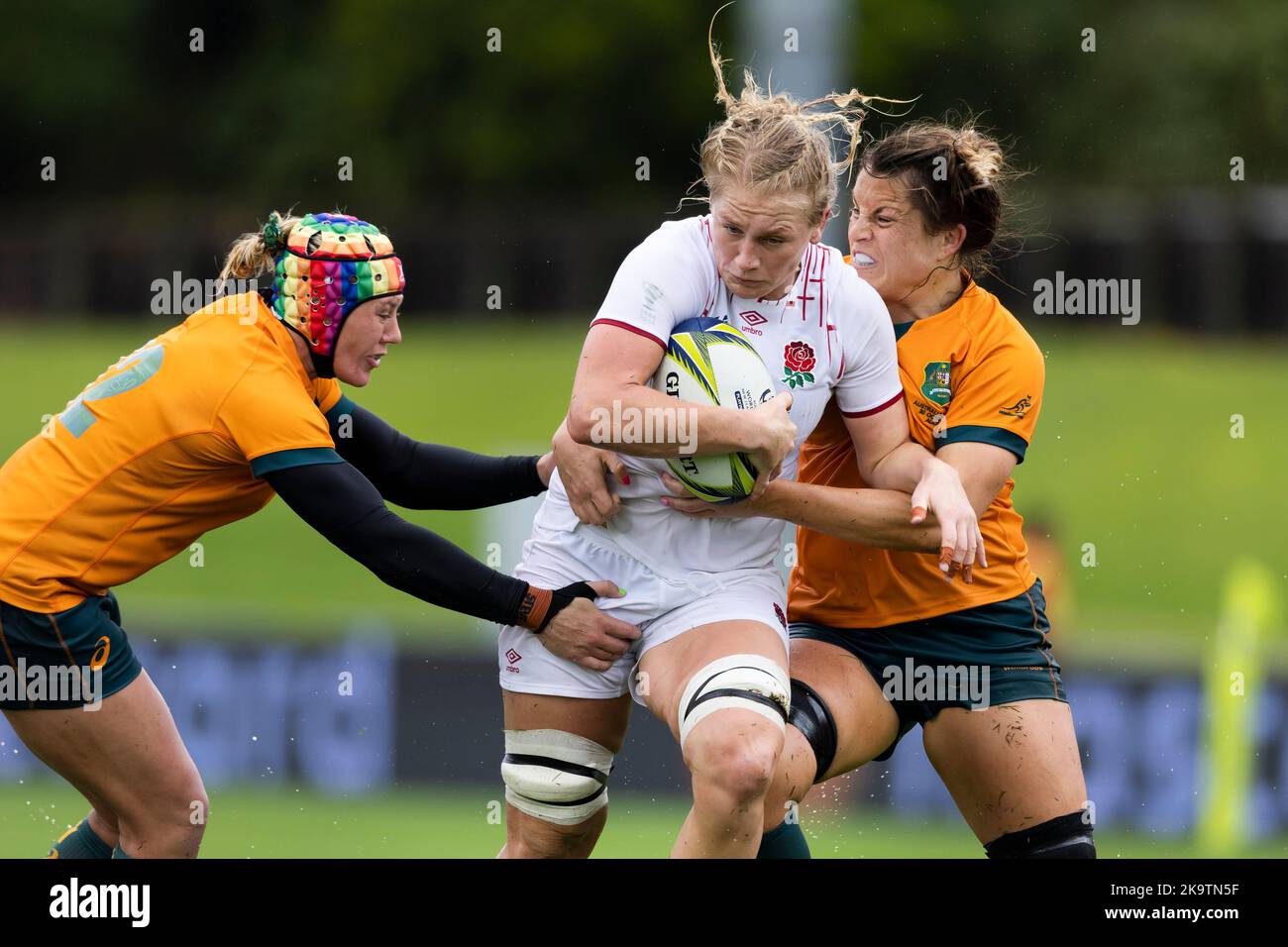 England's Alex Matthews during the Women's Rugby World Cup Quarter ...