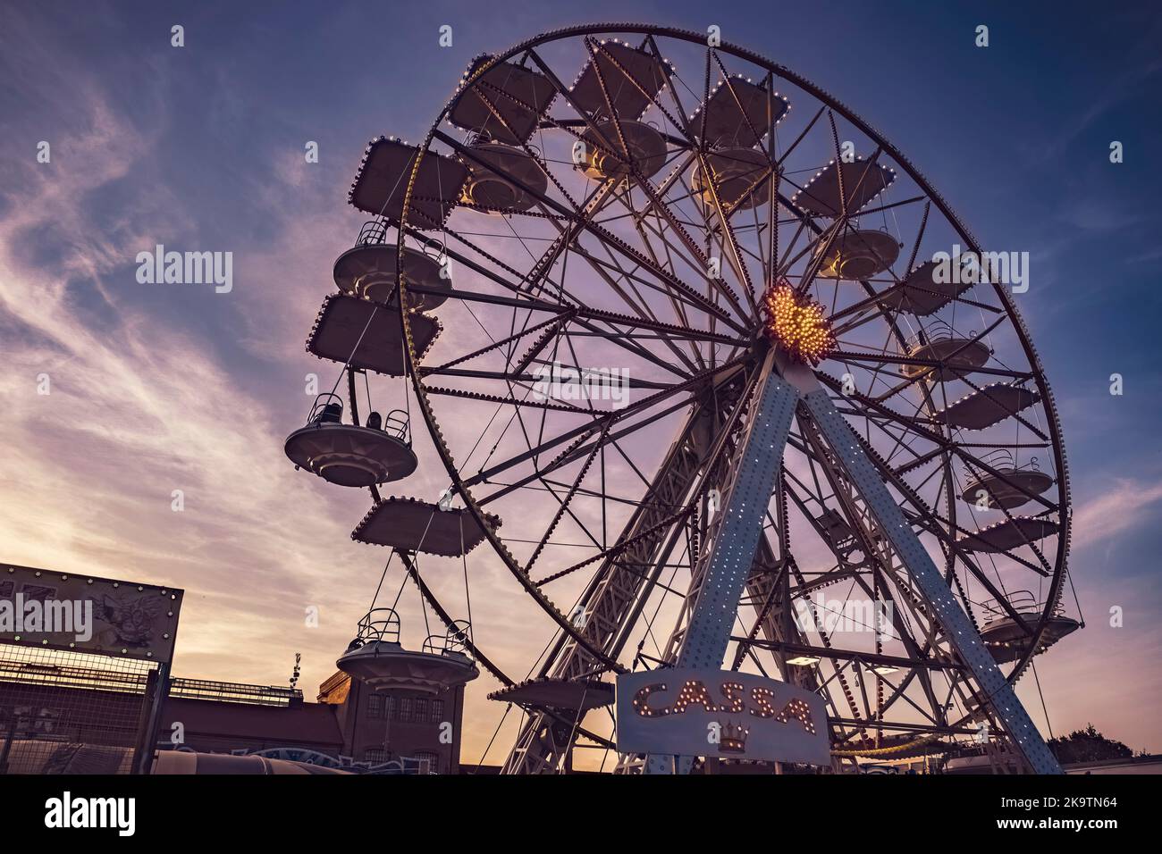 Vintage fairground funfair old photo hi-res stock photography and ...