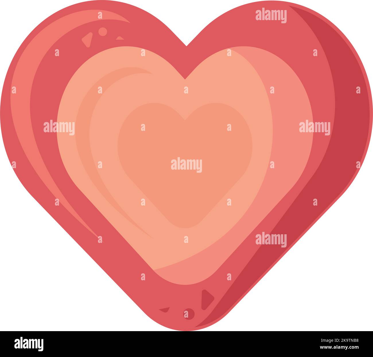 sweet candy red heart confetti Stock Vector Image & Art - Alamy