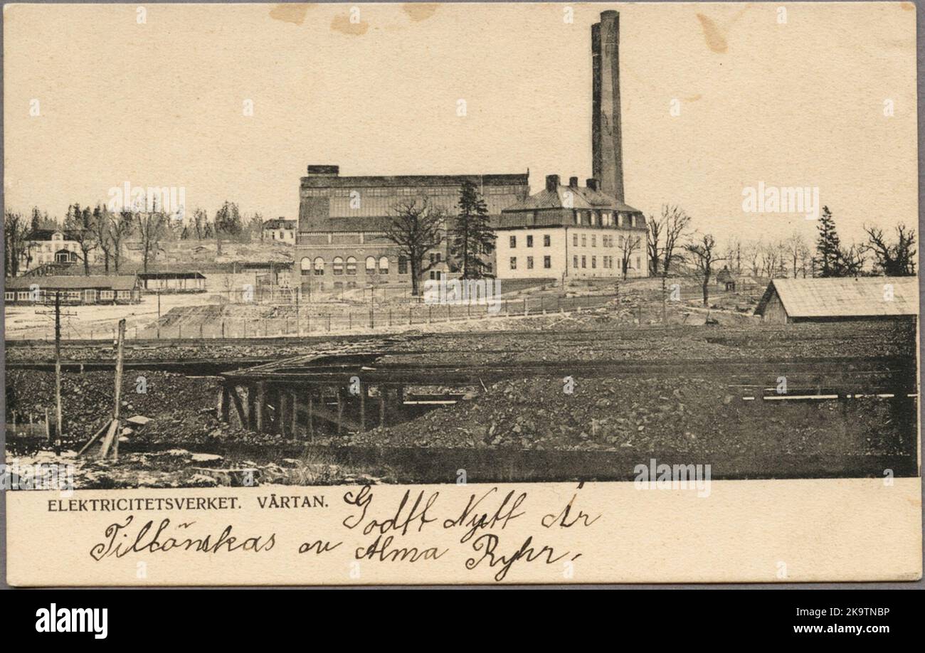 Power plant in Hjorthagen Stock Photo - Alamy