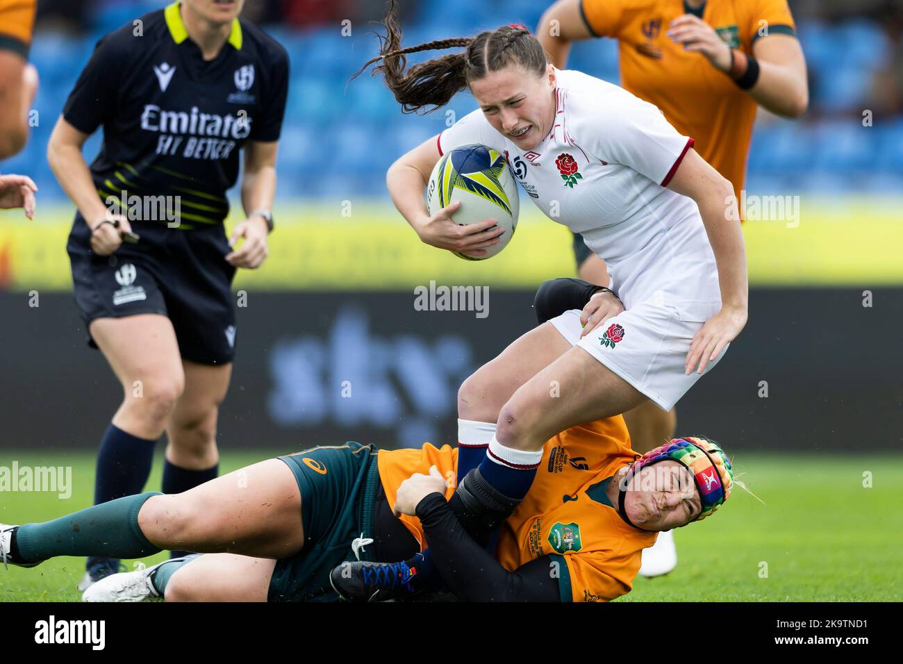 England's Lucy Packer during the Women's Rugby World Cup Quarter-final ...
