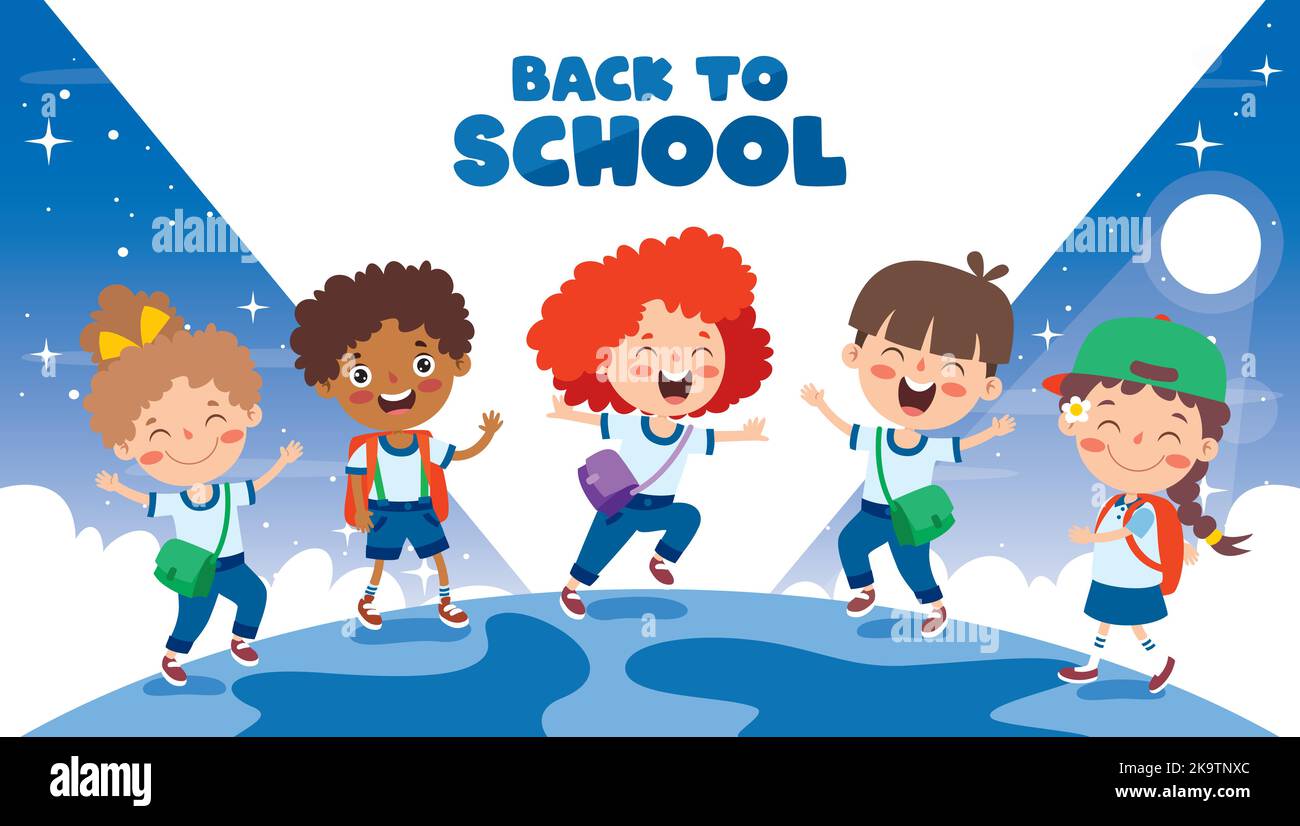 Education Concept With Cartoon Student Stock Vector Image & Art - Alamy